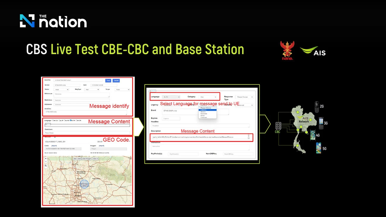 New NBTC, AIS disaster announcement service proves to be a success