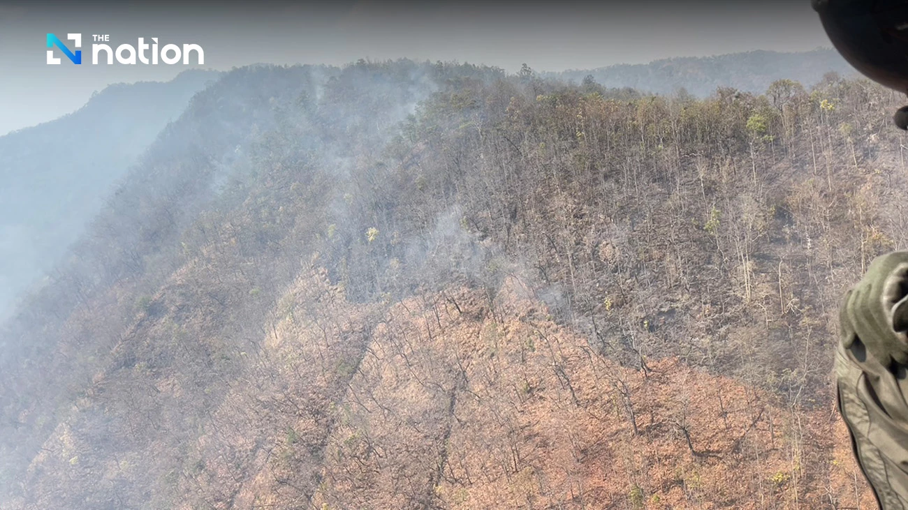 Park officials wage uphill battle to control forest fires in Chiang Mai