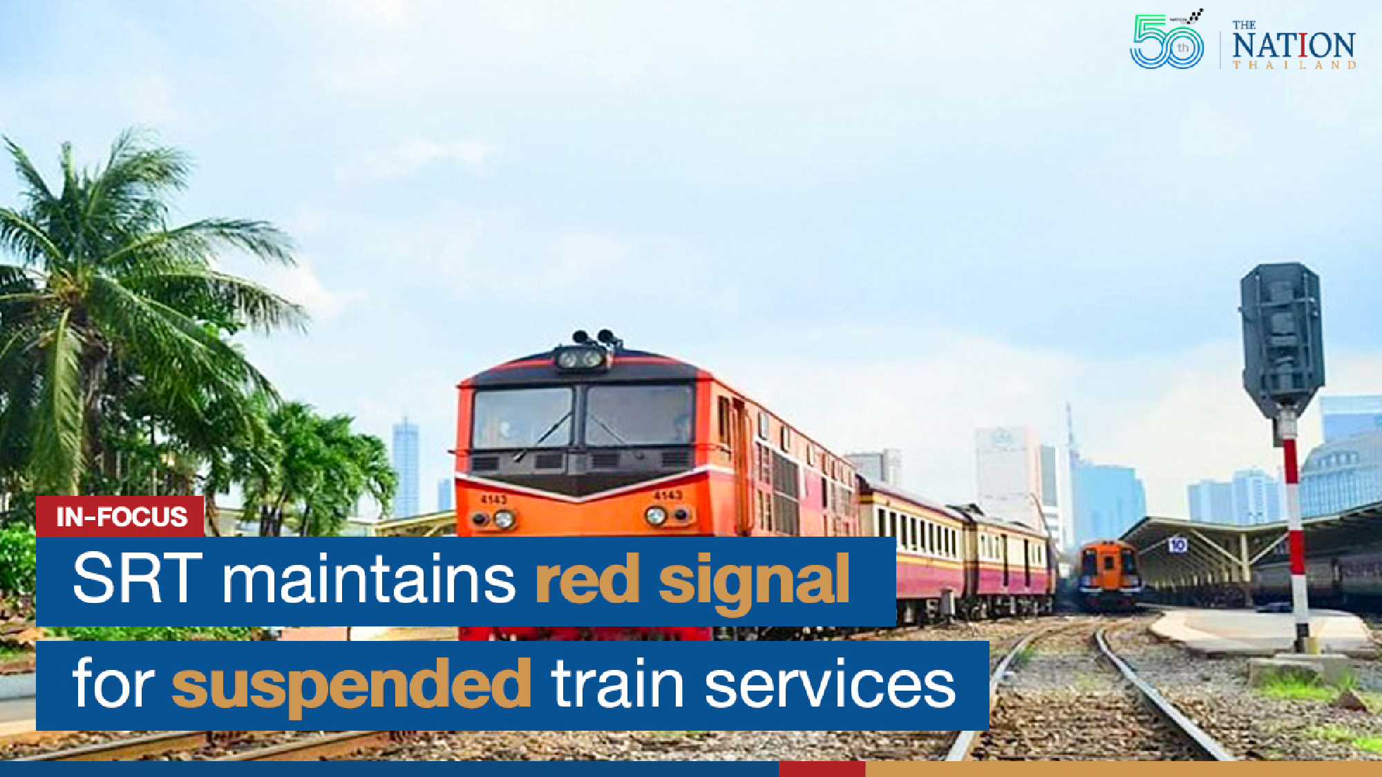 SRT maintains red signal for suspended train services