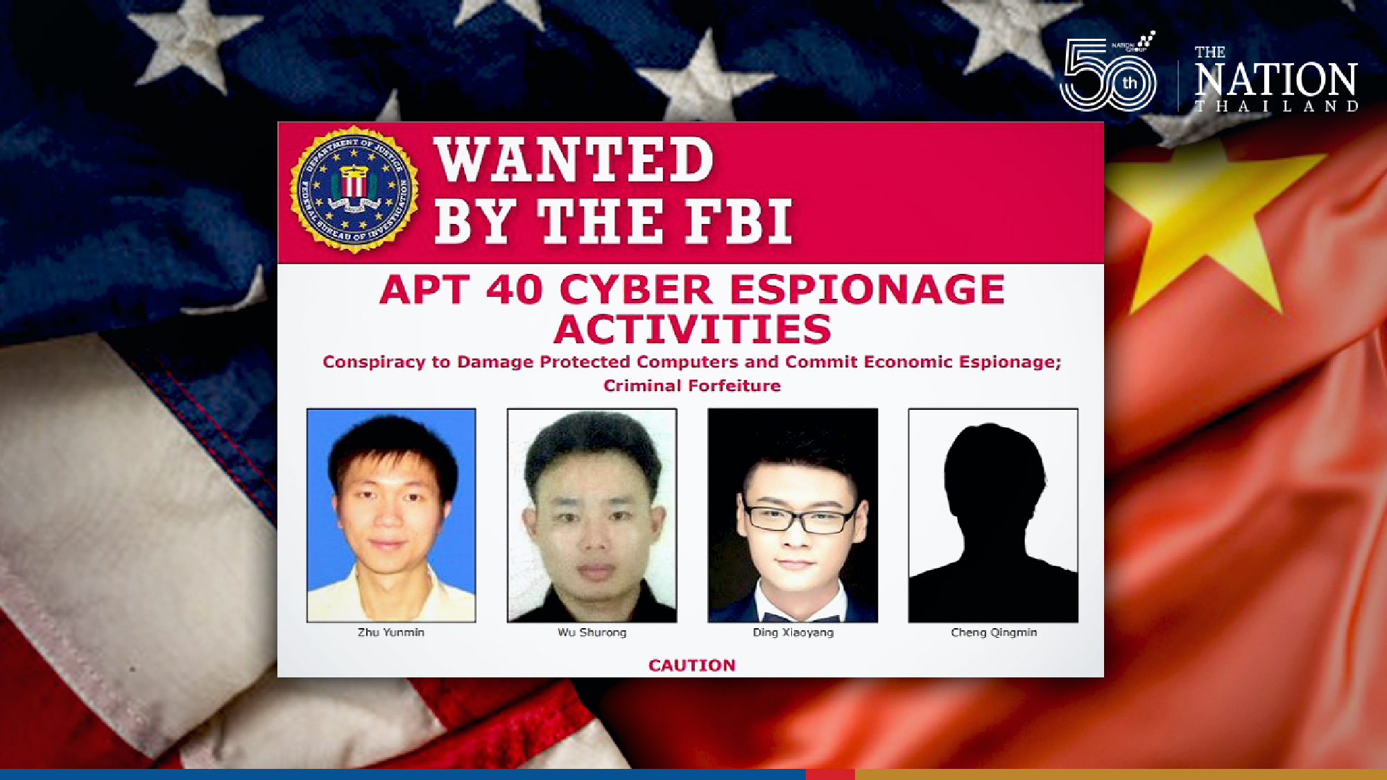 US names four Chinese nationals in global hacking campaign