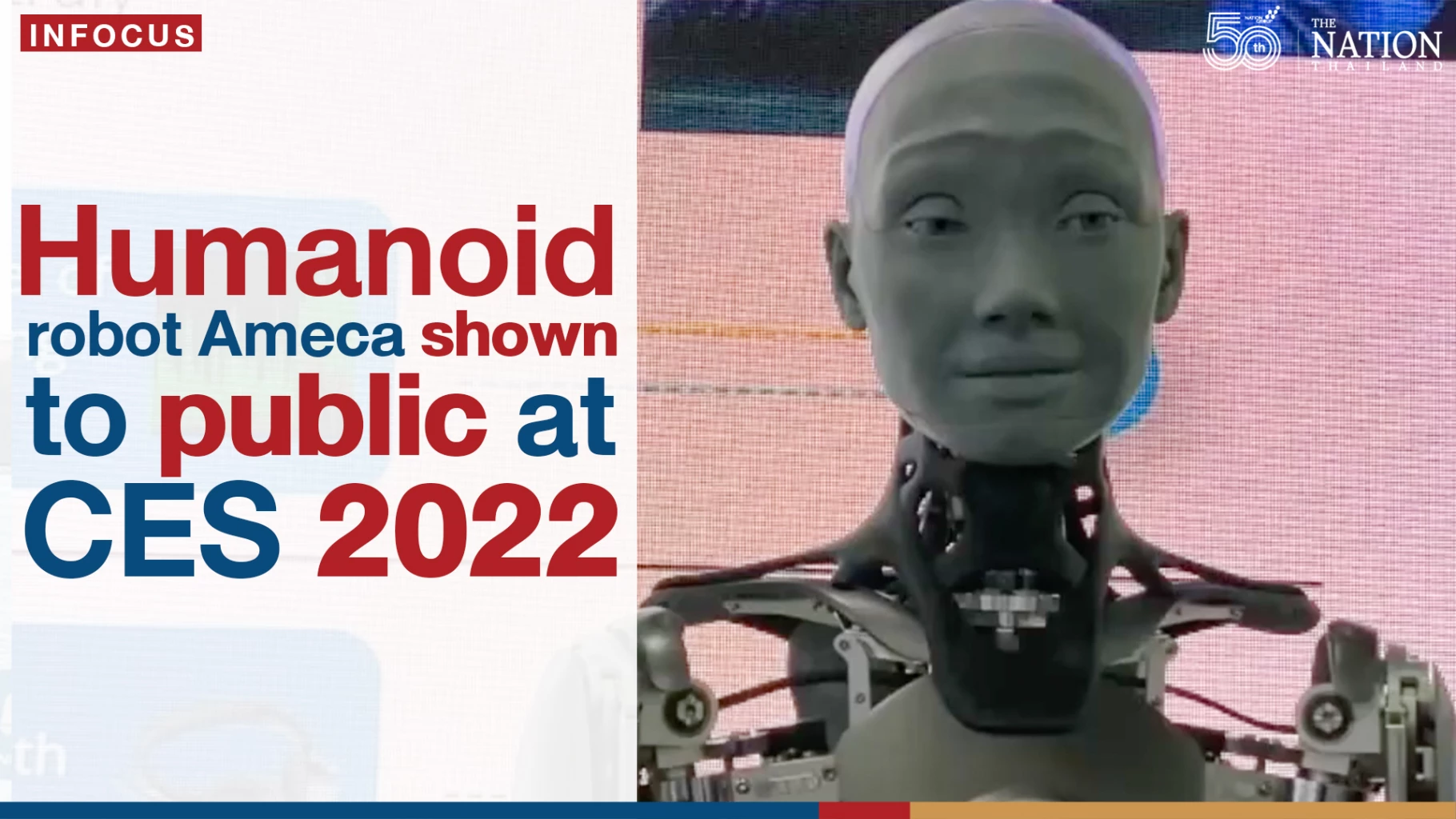 Humanoid robot Ameca shown to public at CES 2022