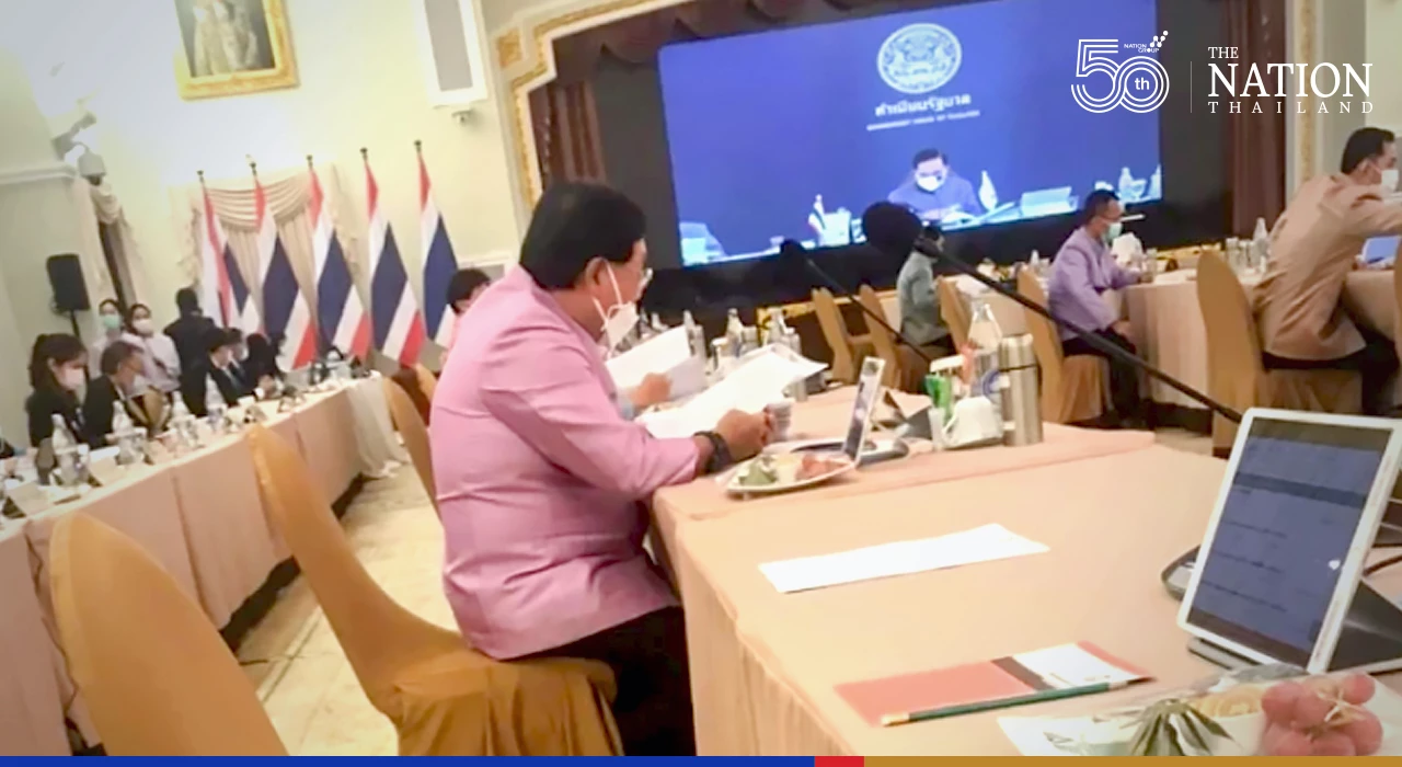 Bhumjaithai ministers kept a ‘social distance’ from Cabinet meeting, jokes Satit