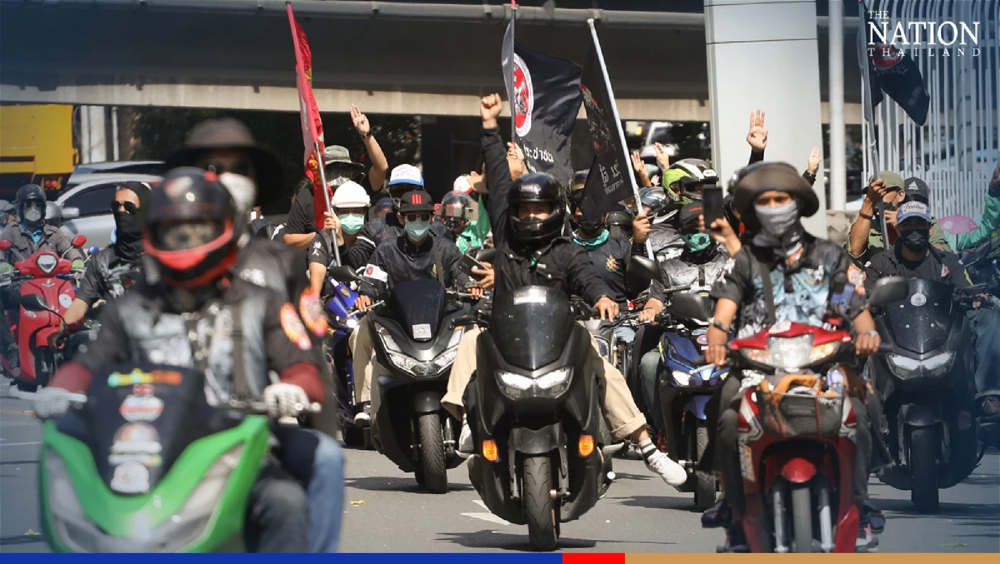 Delivery riders protest at Energy Ministry to demand fuel price cap