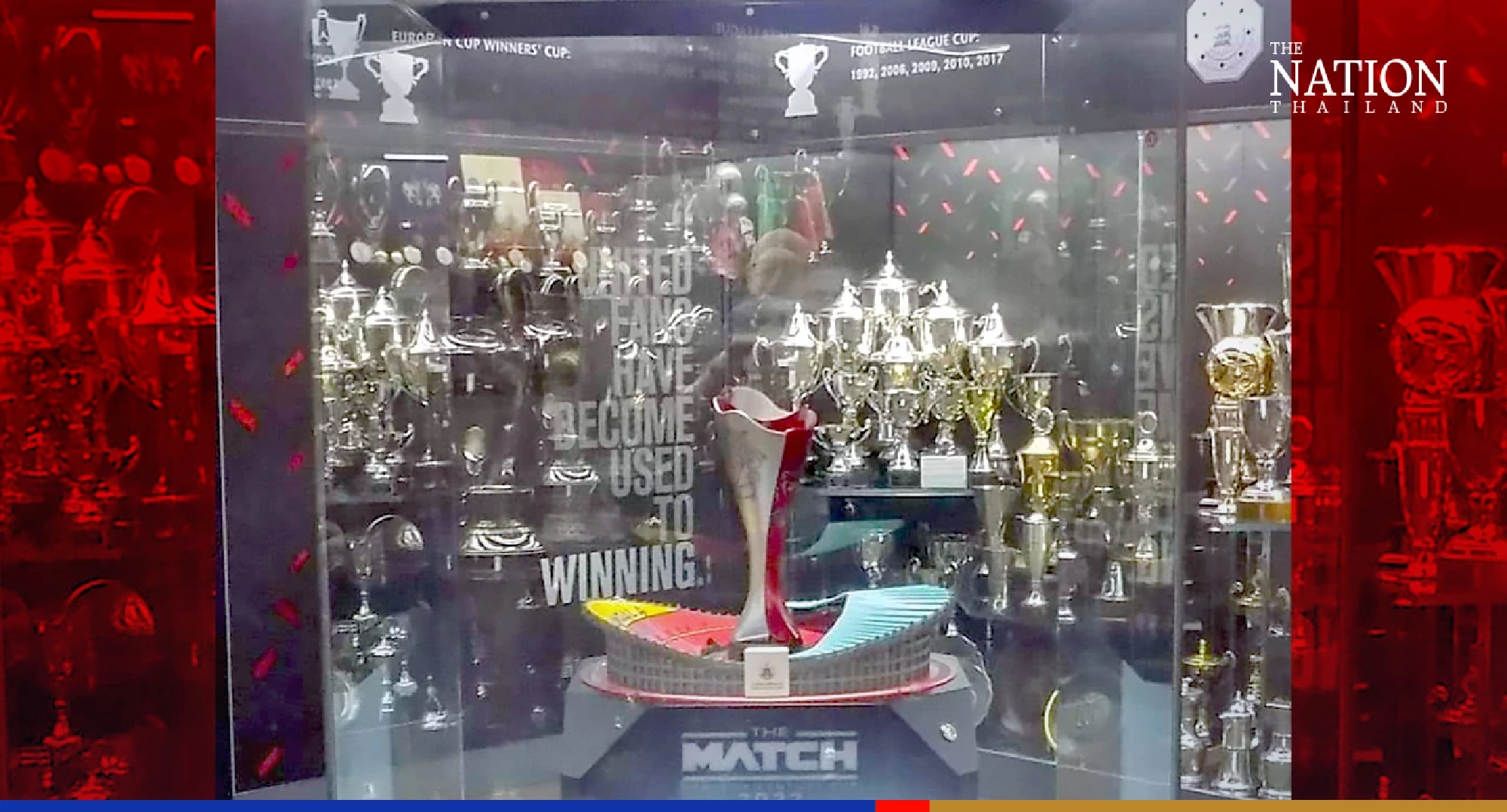 Man Utd display trophy won in Thailand at Old Trafford museum