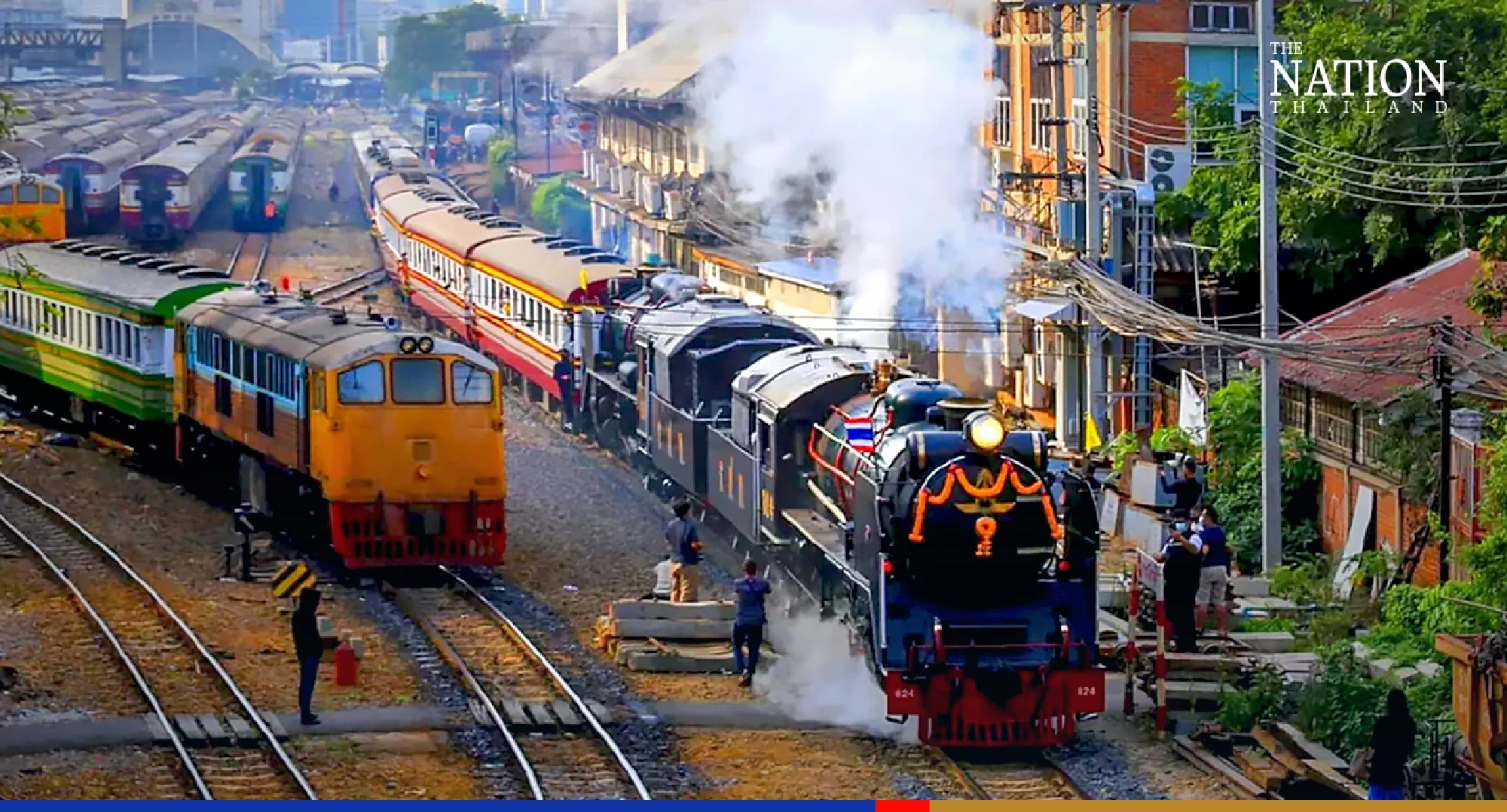 Steam train passengers celebrate Thai railway’s 125th birthday on ...