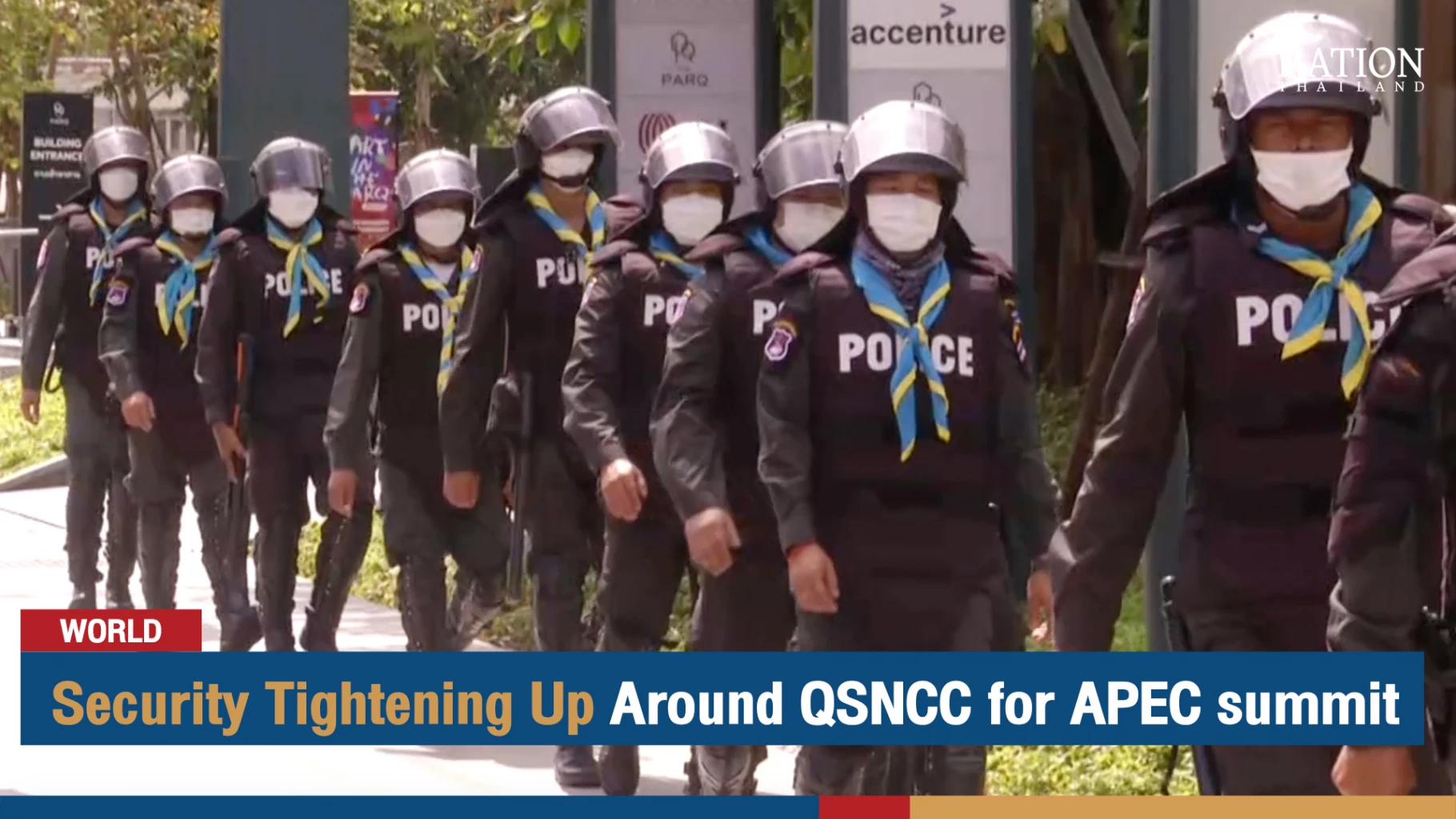 Security Tightening Up Around QSNCC for APEC summit