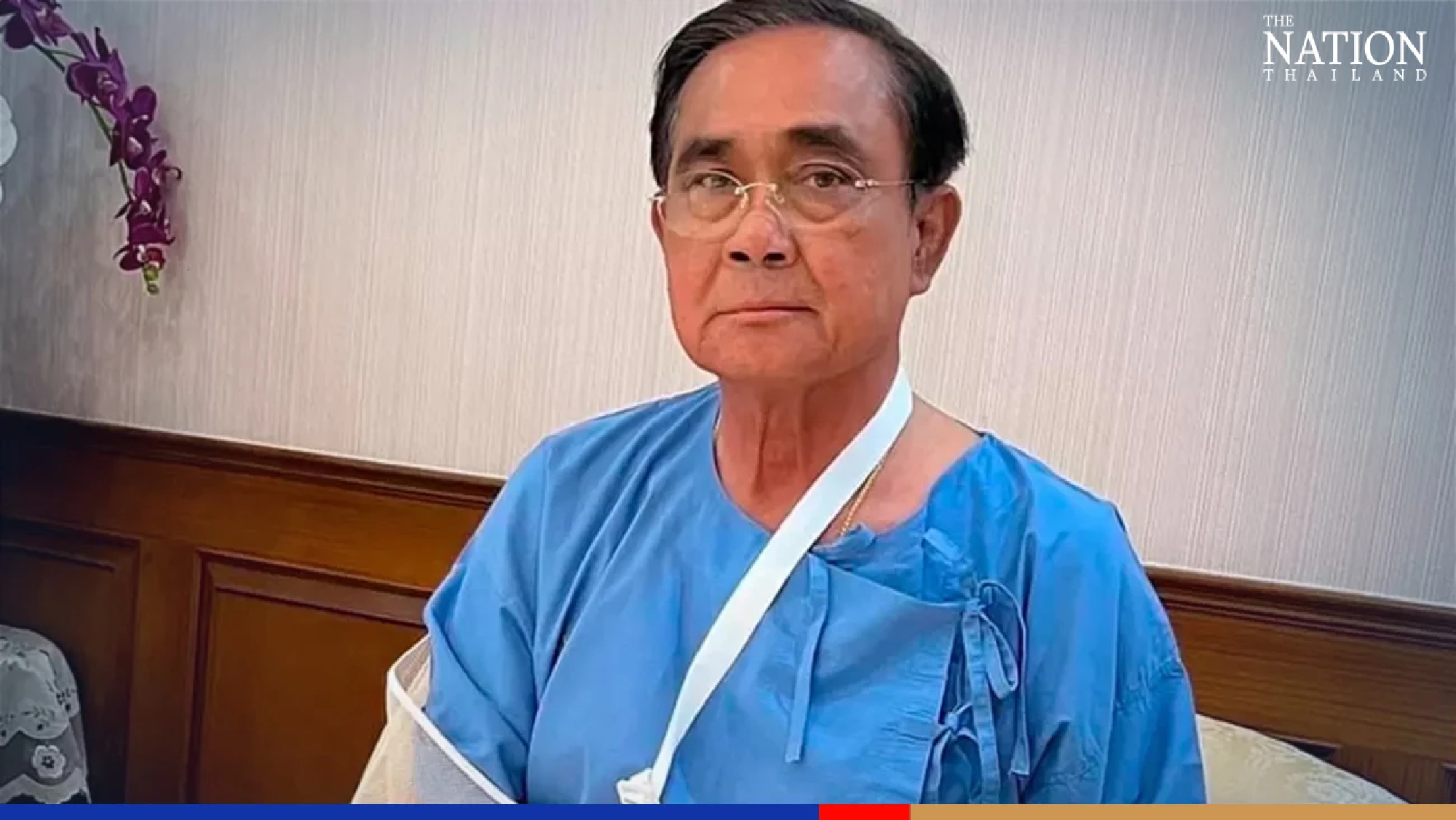 Jurin sends get-well messages as Prayut hospitalised with swollen hand