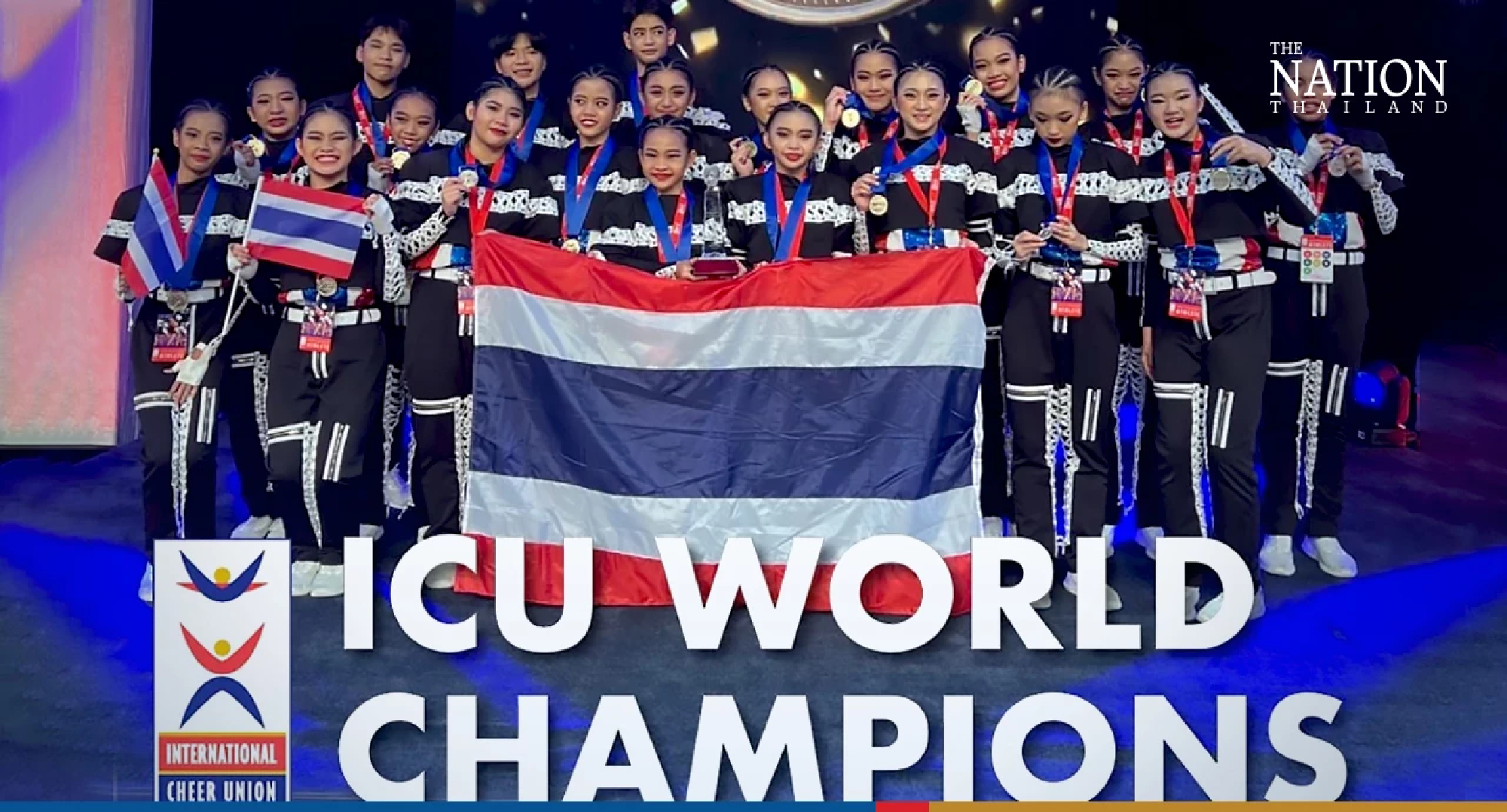 Thai cheerleaders win gold and silver at world championships