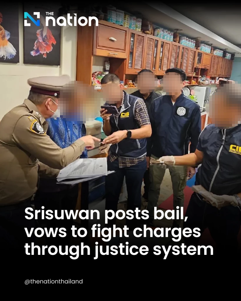 Activist Srisuwan out on bail, vows he won’t abandon his mission