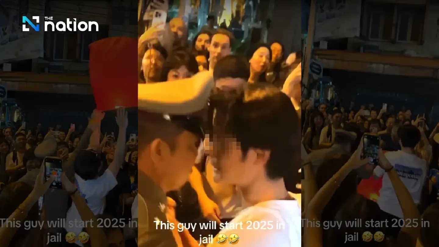 Viral video shows Japanese tourist in tussle with Chiang Mai policeman