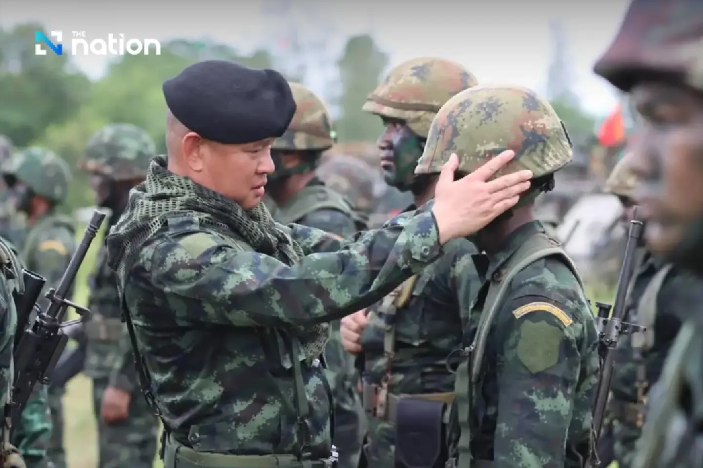 Burapha Taskforce commander inspects troop readiness to protect Sa Kaeo ...